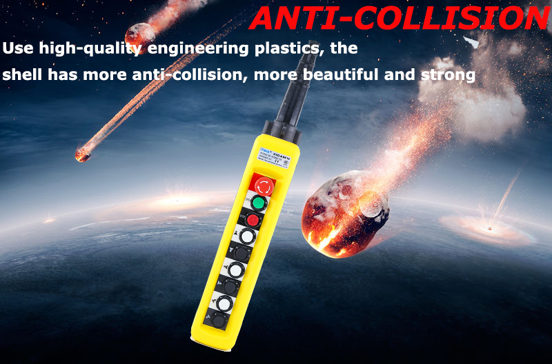 XAC-A8913 Emergency Stop Button Guard Crane Push Button Switch - Buy 500V 5A for Hoist Crane ...